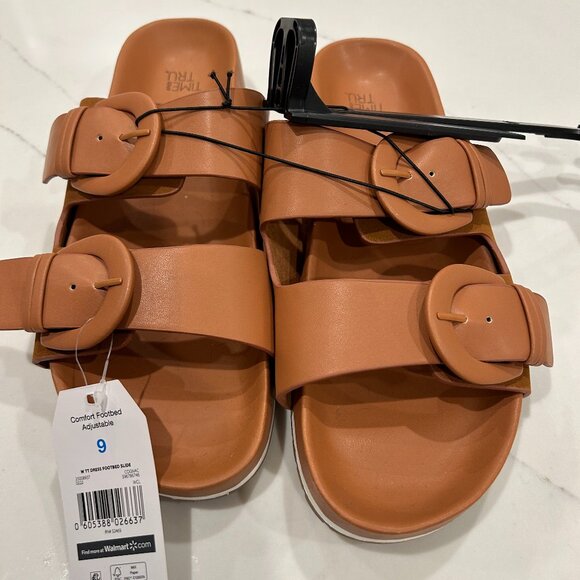 Time and Tru | Shoes | Nwt Time And Tru Womens Dressy Footbed Slide ...